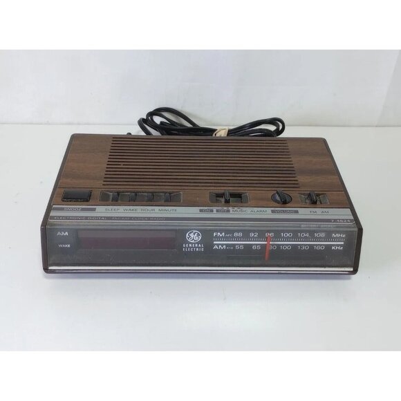 GE | Other | Vtg Ge General Electric Amfm Alarm Clock Radiomodel 74624a ...